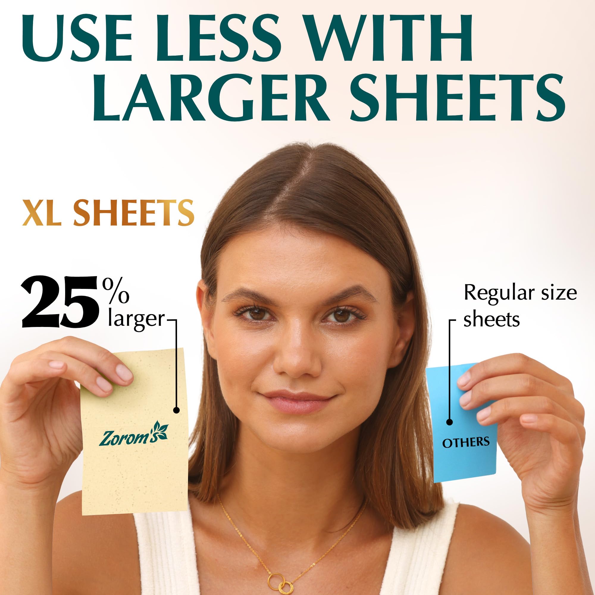 Natural Green Tea Oil Blotting Sheets for Face - 25% Larger Sheets (4.7x3β) - 300 Makeup Friendly Blotting Papers for Face - Easy Dispensing Oil Absorbing Sheets for Face