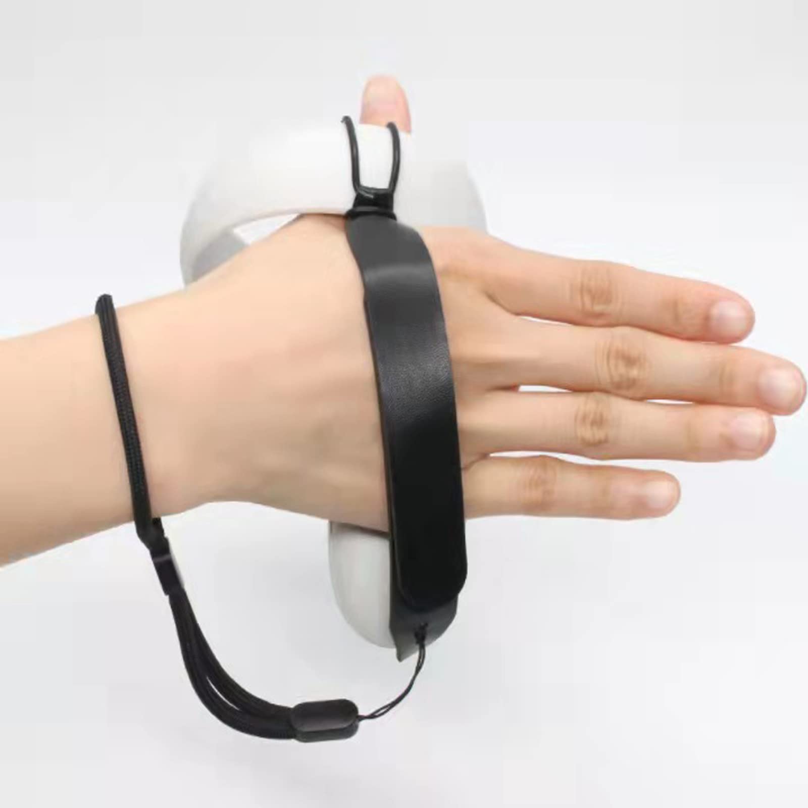 Knuckle Strap for Oculus Quest 2,Adjustable Knuckle Strap for Oculus Quest 2 VR Fixed Accessories Touch Controller Grip Accessories with Adjustable Wrist Strap(Black)