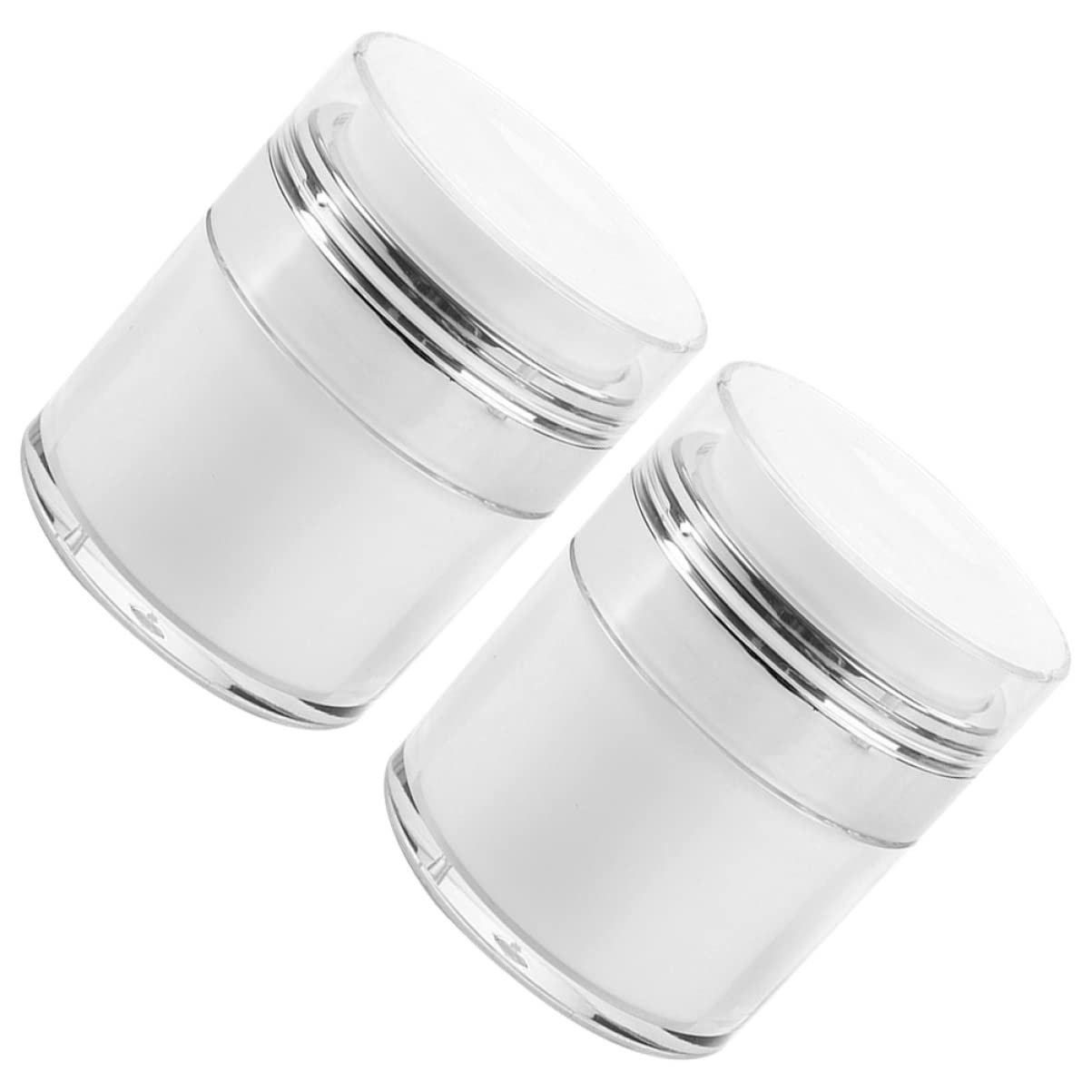 Travel Container Empty Refillable Cosmetic airless Pump Jars Empty airless Cosmetic Container airless Lotion Dispenser Air Pump Bottles Vacuum Container (Size : 7.5x6.2x6.2cm)