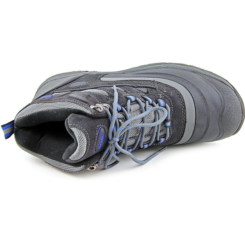 Khombu Men's Fleet Hiker Terrain Weather Rated Winter Boots Snow Grey/Blue (8 M)