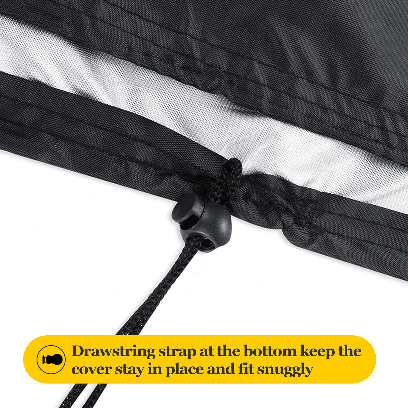 SELUGOVE Pool Cleaner Caddy Cover, Robotic Pool Cleaner Cover, Waterproof and Dustproof, with Windproof Elastic Hem, ,Fits Most Brands Robotic Pool Cleaner(Black)