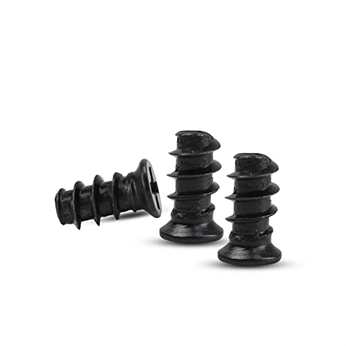 WAAZI Industrial Screws Black Silvery Flat Head Machine PC Case Cooling Fan Mount Screw Cross Recessed Computer Chassis Hard Disk Screw Bolt M5 (Color : 3, Size : 12MM (50PCS)_M5 (Head 6MM))