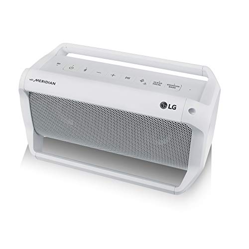 LG PK5W XBOOM Go Water-Resistant Wireless Bluetooth Party Speaker with Up to 18 Hours Playback - White