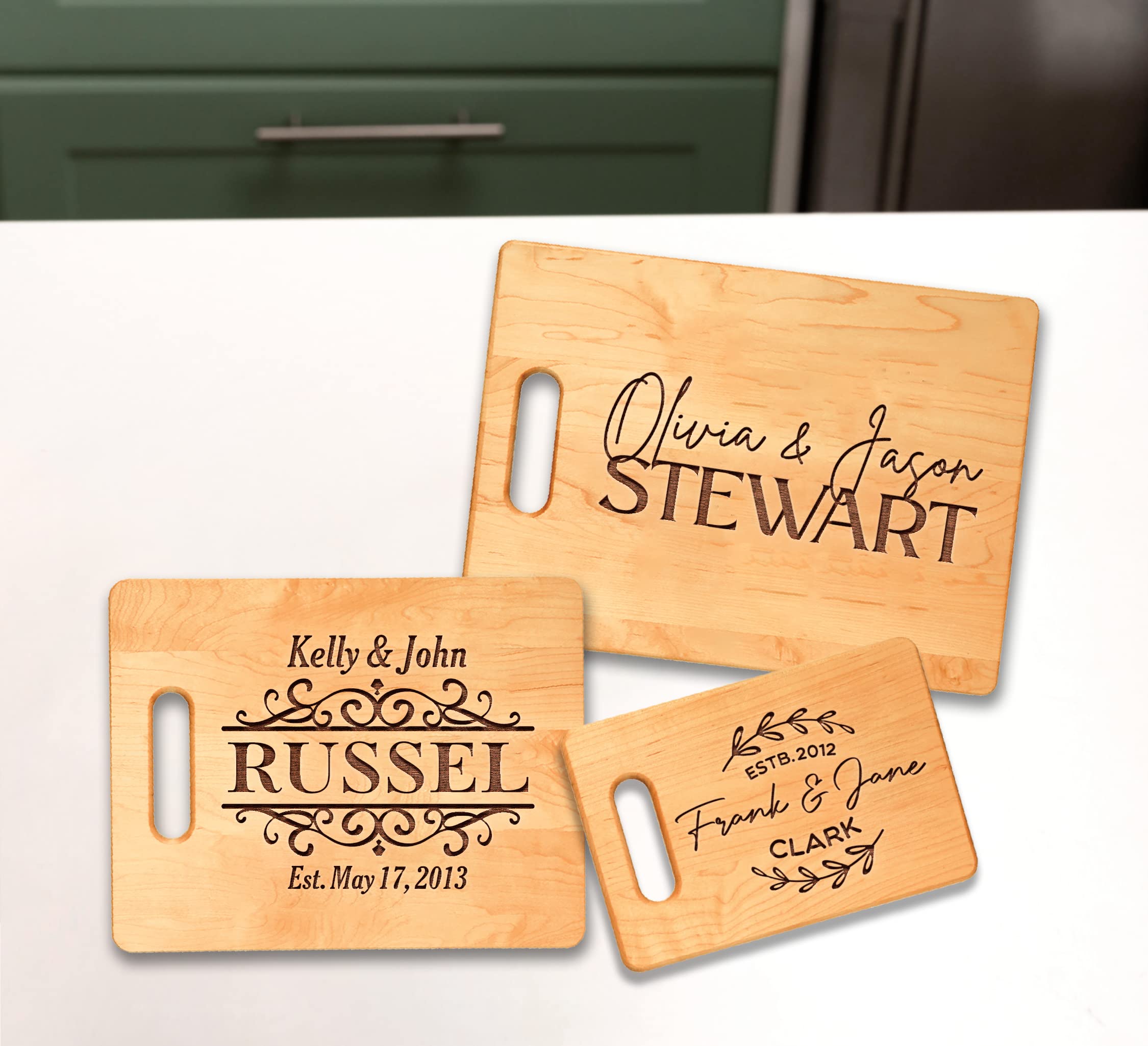Personalized Mr and Mrs Cutting Board Wedding Gift for Couple Custom Arched Bamboo Cutting Board Housewarming Gifts