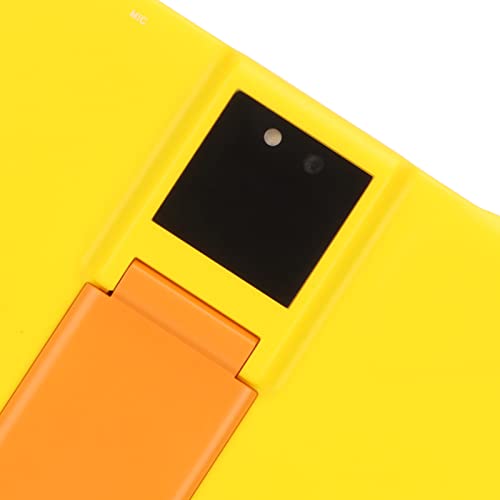 VINGVO 7in Kids Tablet, 100-240V HD Tablet 2.4G 5G Dual Band Front 2MP Rear 5MP 6000mAh Battery 4GB 128G Octa Core Processor Yellow for Android 10 for Reading (Yellow)