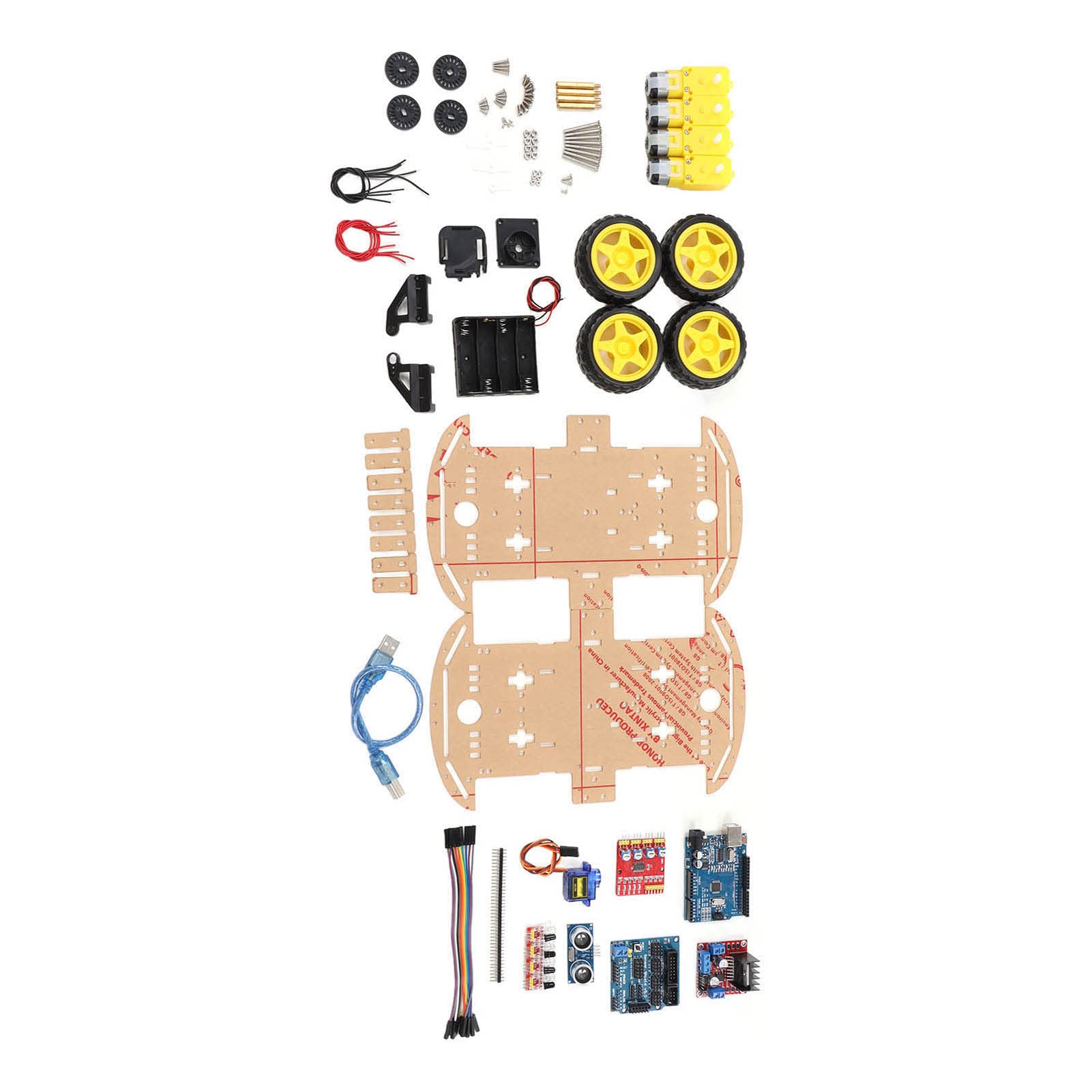 Smart Robot Car Chassis Kit, Easy to Assemble Sturdy Robot Car Chassis Professional Simple Structure Convenient Operation for Replacement