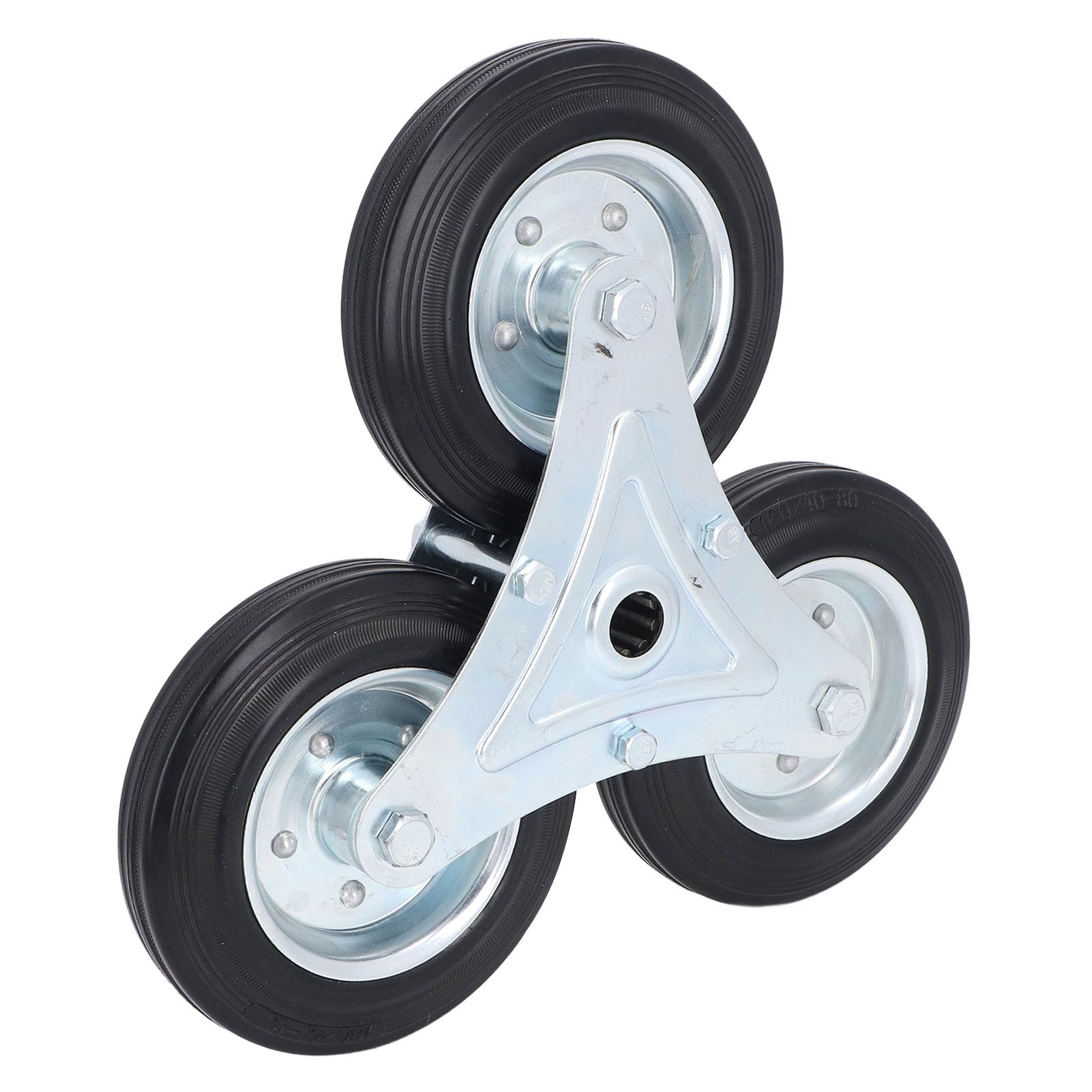 Stair Climbing Wheel, Stair Climber Hand Truck, Foldable Trolley Cart, 6 Inch 300LBS Load Capacity, for Home Office or Shopping Use