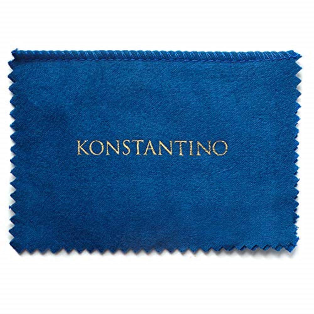 Konstantino Women's Classic Ornate 925 Sterling Silver Square Cushion Statement Ring, Size 7