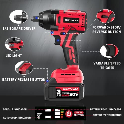 SEYVUM C11 Cordless Drill Set, [Compact] [Powerful Brushless Motor], 12V Electric Drill 350 In-lb Torque, Power Drill with Tool Bag, 1H Fast Charger, Lightweight, Electric Screwdriver Drill Bits(Blue)