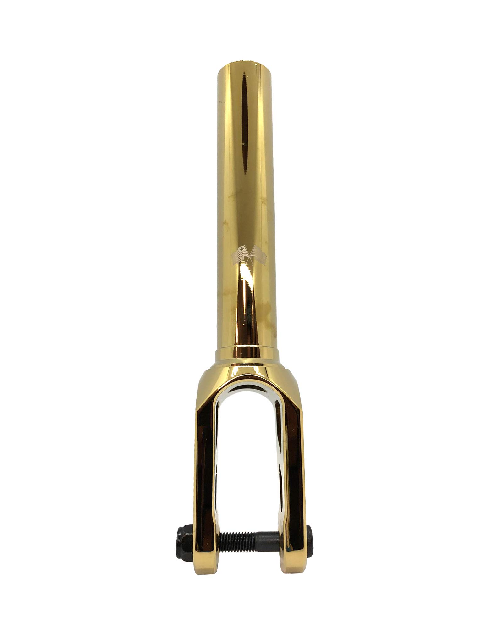 Liberty Pro Scooters Mach 1 Gold Chrome Threadless Aluminum Scooter Fork HIC/SCS
