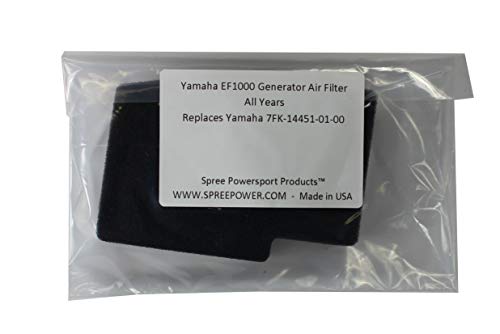 Spree Compatible/Replacement air Filter for Yamaha Generator EF1000