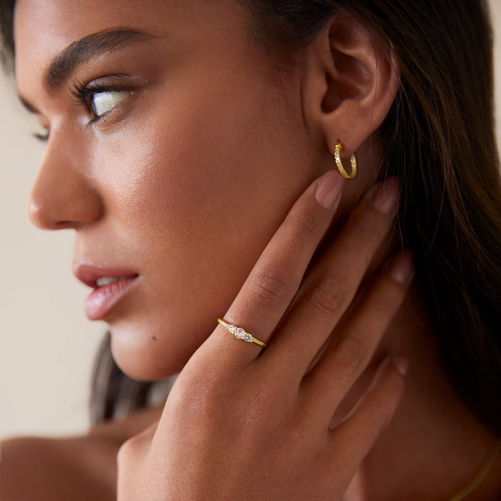 PAVOI 14K Engagement Ring (Yellow Gold, 8)