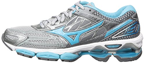 Mizuno womens Wave Creation 19 Running Shoe, High-rise/Blue Atoll/Castlerock, 8 US