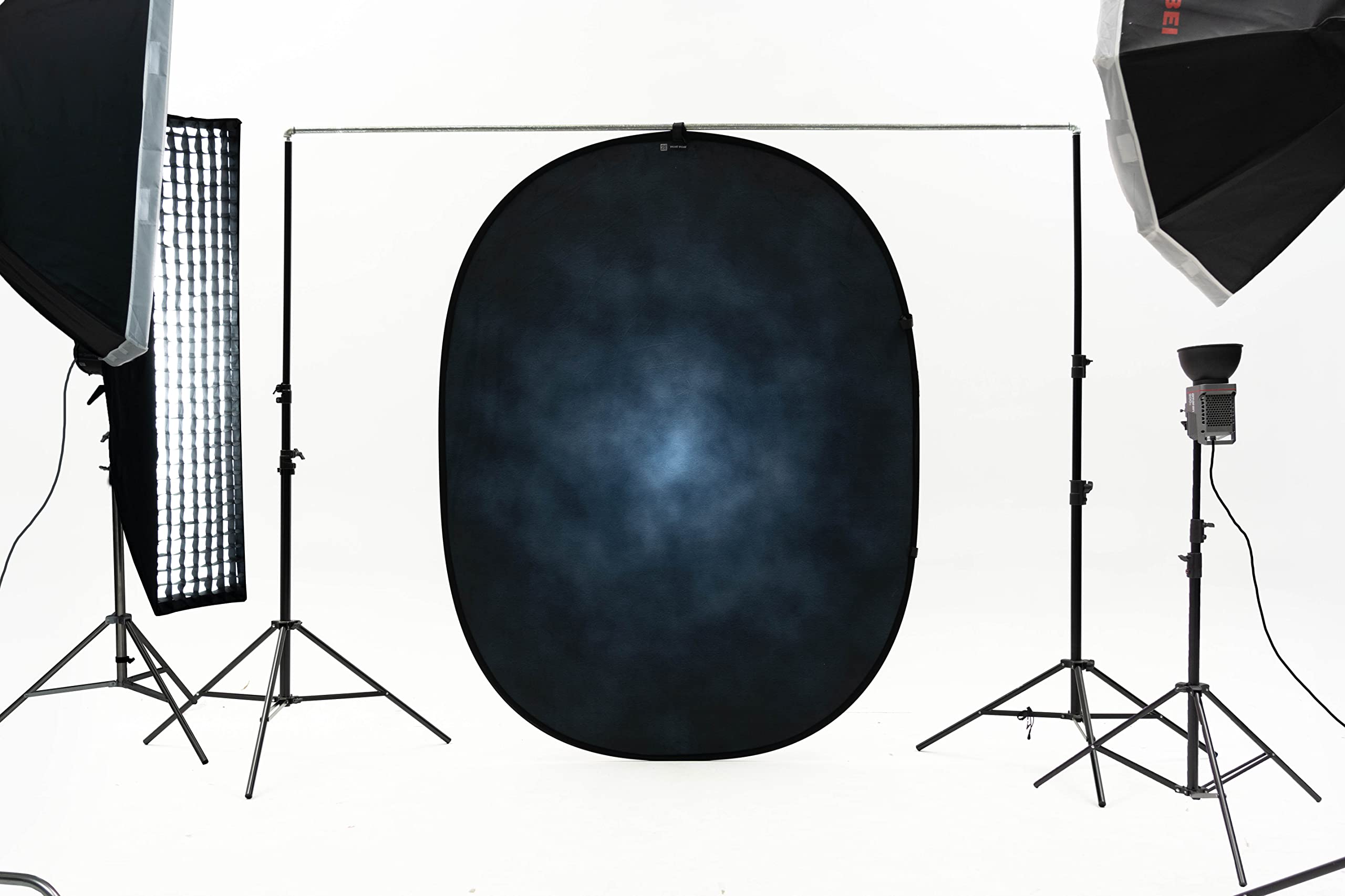 Kate Collapsible Backdrop Pop Up Backdrops Blue Portable Background for Portrait Photography, for Video Conference, for Live Stream, 5x6.5ft