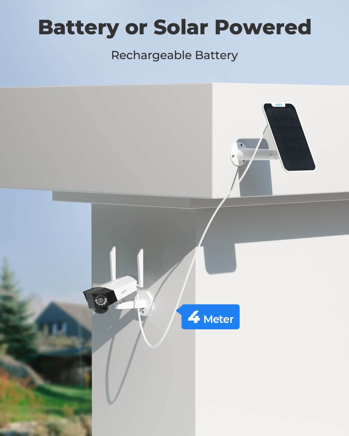 REOLINK 2K Security Battery Camera Outdoor Wireless Solar with Dual Lens 150° PIR Angle, 2.4/5GHz WiFi, Human/Vehicle Detection, Spotlights Color Night Vision, Two Way Talk, Duo w/Solar Panel 2 Pack