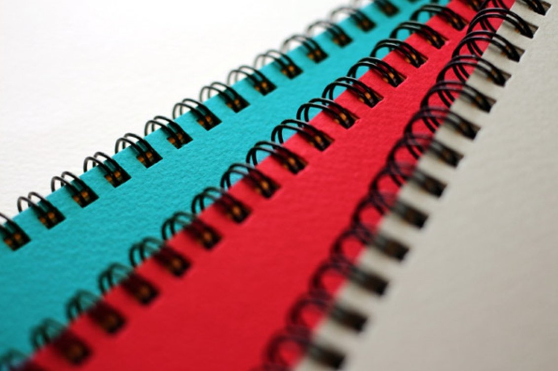 PAPERIAN Brilliant Weekly Scheduler - Wirebound Undated Weekly Planner Pad Scheduler (Red)