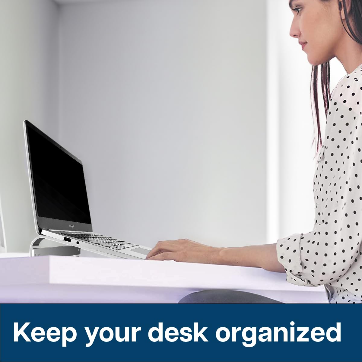 MMOBIEL Laptop Stand - Laptop Riser 10 to 18 inches - Ventilated Laptop Holder Universal - Laptop Stand for Desk Compatible with MacBook, Notebook, ASUS and More - Incl. Tools - Aluminum