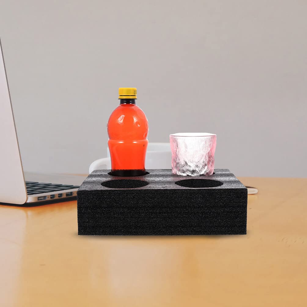 Mobestech 2 Pcs Cup Holder Tray Cupholder Tray Foam Cup Holder Beverage Cup Holder Coffee Mug Holder Stand Disposable Trays Takeout Packing Tray Drink Holder Drinks Tray Cup Carrier