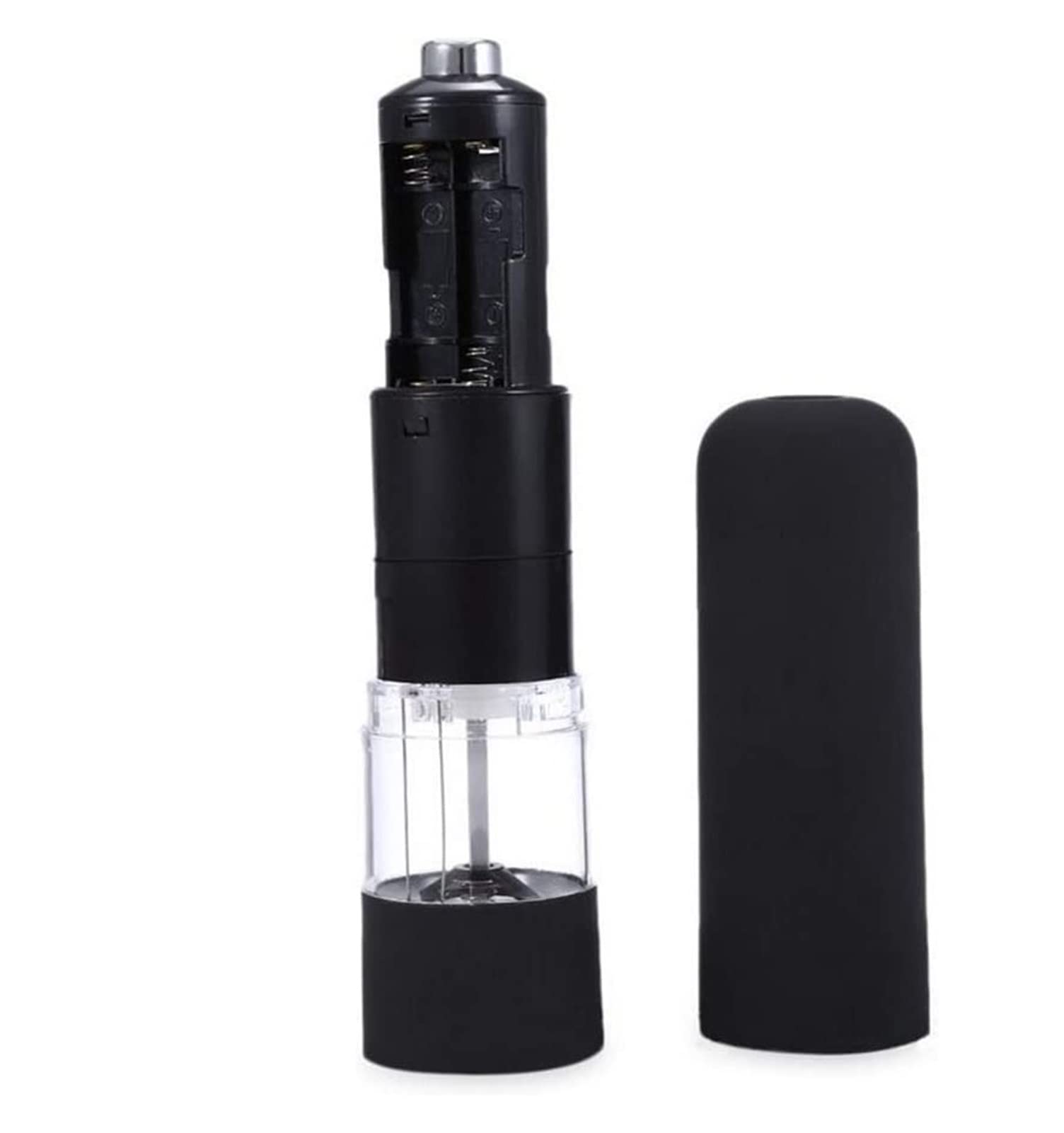 Pepper Grinder Pepper Mill Electric Salt And Pepper Grinder Set,Automatic, Battery Operated ABS Spice Mills Pepper Grinders Pepper Mills (Color : Yellow, Size : 22.5 * 5.2cm)
