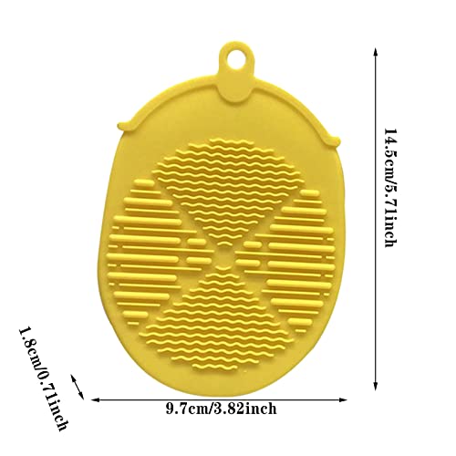 WASERCE Bath Rose Scented Silicone Bath Shower Brush Body Cleaning Scrubbing Brush Bathing Massage Glove Back Crack