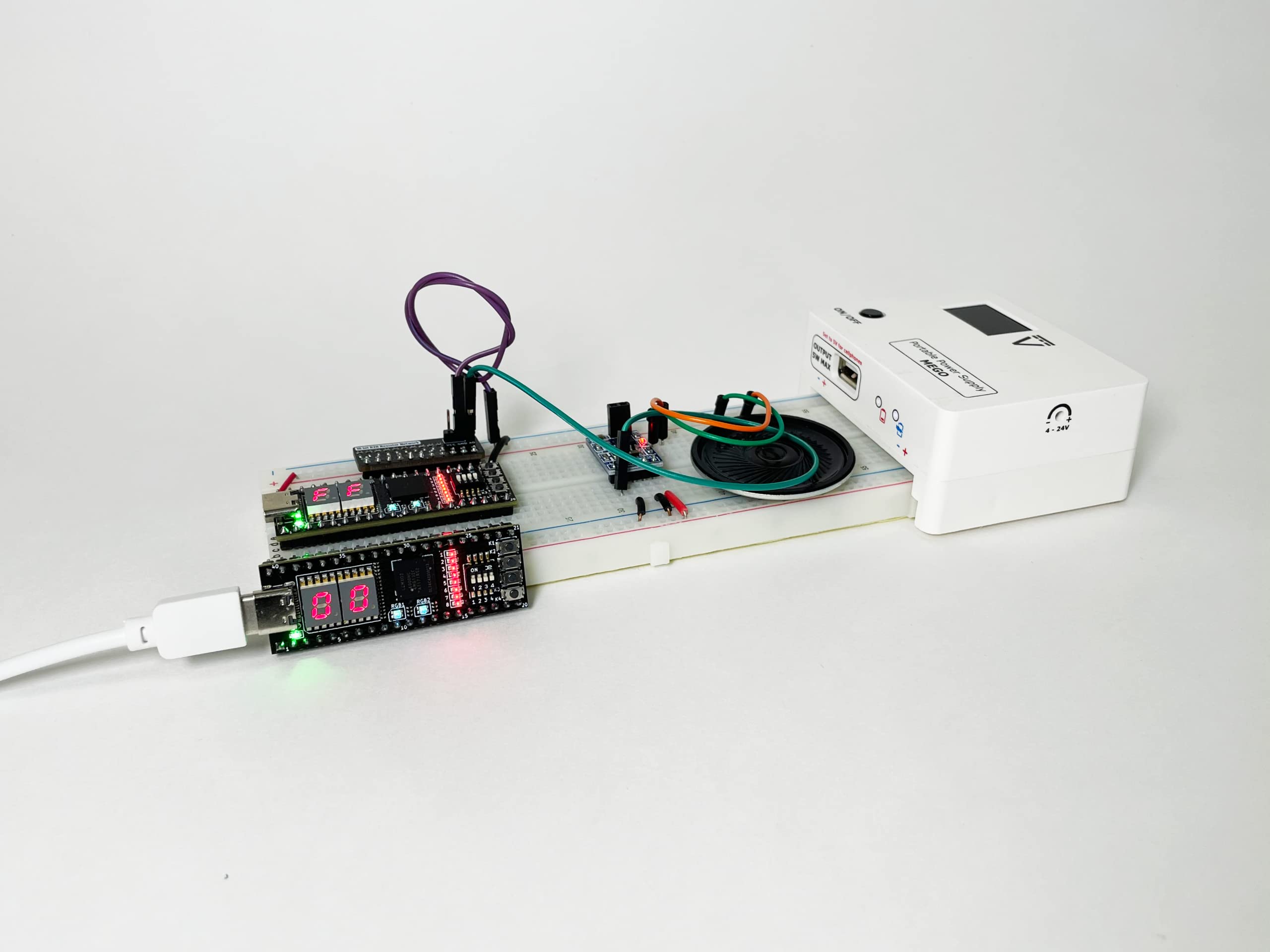 STEPFPGA, a Lattice Based Mini Board with Interactive Components and Extension GPIOs โ WebIDE Supported Across All OS Platforms โ Ideal for FPGA Learning and Digital Circuits Experiments
