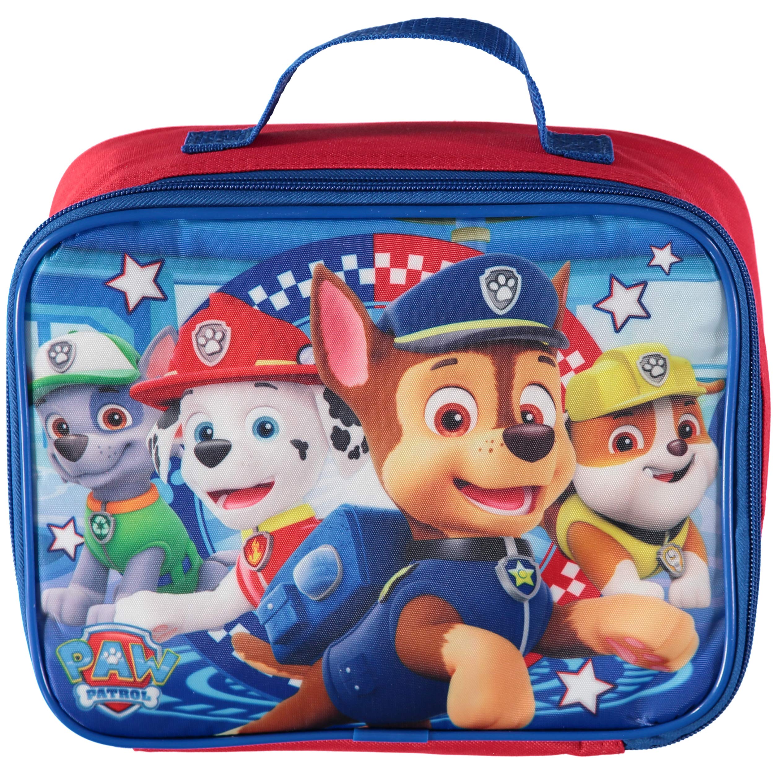Nickelodeon Paw Patrol Lunch Bag Lunchbox (Blue on Red)