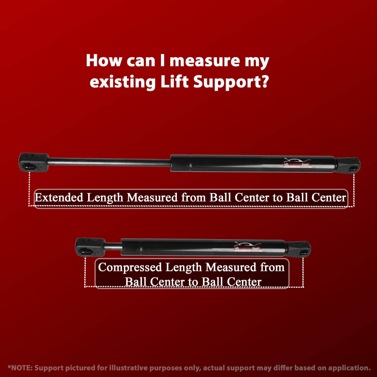 Lift Supports Depot Qty (2) Compatible With Pro Lift II & III Hot Tub Supports 60 lbs Spring Replaces # 74034 Shocks Struts