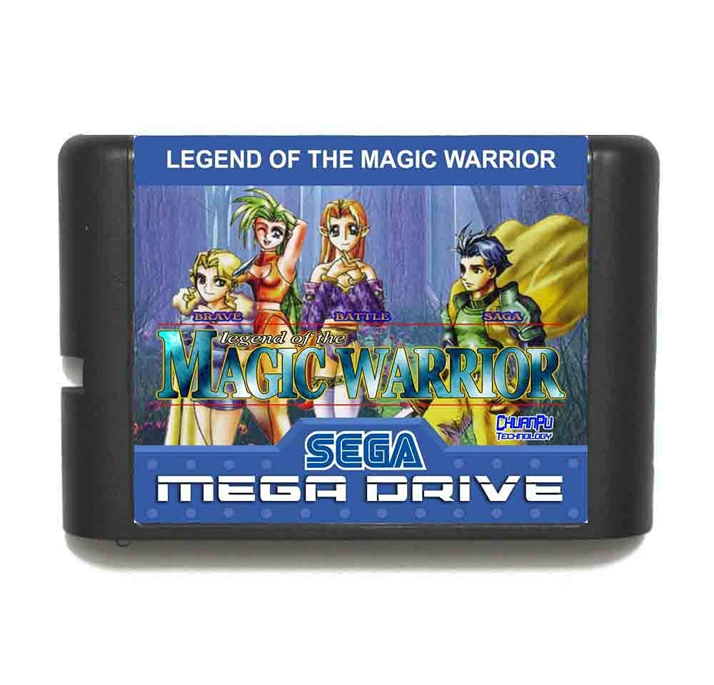 Retro Game Brave Battle Saga Legend of the Magic Warrior 16 bit MD Game Card For Sega Mega Drive For Genesis (NTSC-U)