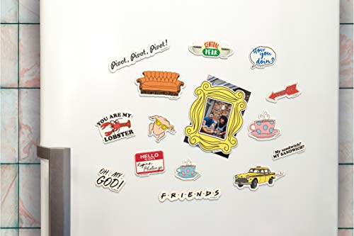 Paladone Friends TV Show Quotes and Icon Magnets for Refrigerators and Lockers (Set of 25), Central Perk, Pivot, You are My Lobster