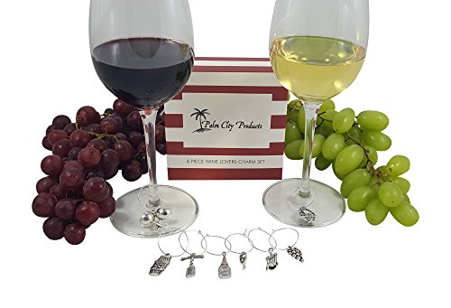 Palm City Products Deluxe Wine Charm Set β 28 Pieces Total includes Beach, Wine Lover, and World Traveler Themes