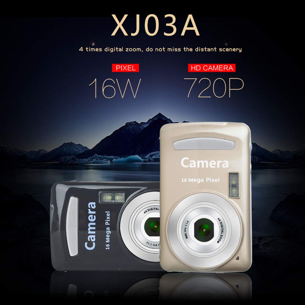 MOFUCA Digital Camera, Digital Point & Shoot Cameras FHD 1080P Vlogging Camera with Anti Shake 4X Zoom Small Camera for Teens Students Boys (Black)