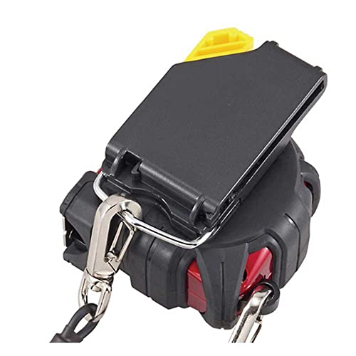 TAJIMA Tape Measure - 25 ft x 1-1/16 inch GS-Lock Measuring Tape with Shock Resistant Case & Safety Clip Holder - GSSF-25BW