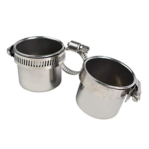 Zerodeko 1pc Parrot Food Cup Bird Cages for Parakeets Parrot Water Bowl Bird Feeder for cage Crate pet Accessories Parrot Feeder Container Drinking Fountain Stainless Steel Feeding Machine