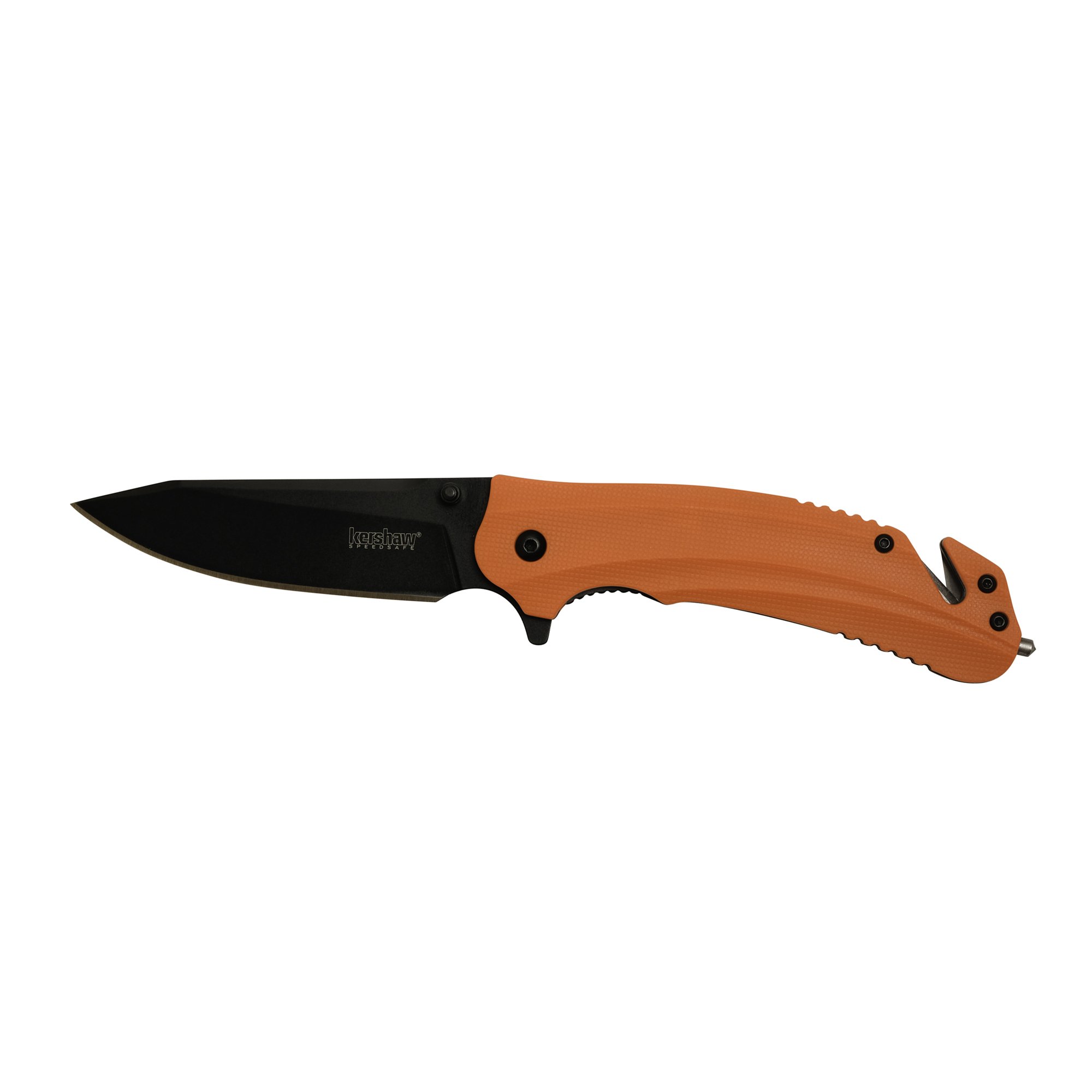 Kershaw Barricade (8650) Orange Multifunction Rescue Pocket Knife Bundle Grid Pocketknife
