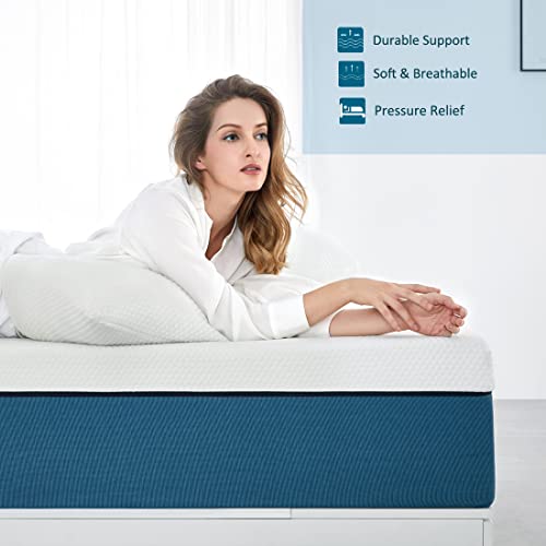 Molblly Twin Size Mattress, 6 inch Cooling-Gel Memory Foam Mattress in a Box, Breathable Bed Mattress for Cooler Sleep Supportive & Pressure Relief, 39" X 75" X 6"
