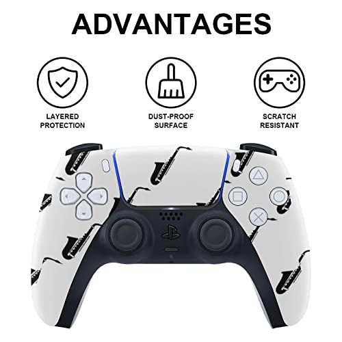 Saxophone Pattern Full Protective Skin Cover Design Wrap Decal Sticker Compatible with PS5 Digital Edition Console and Controller