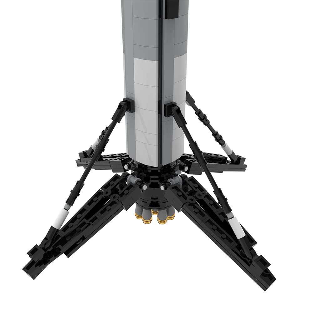 Sayotoo Space Launch System Ultimate Falcon 9 Rocket Building Kit, 860 Pieces Launch Vehicle Falcon 9 Building Set, Falcon 9 Model Building Blocks Toys, Education Outer Space Rocket for Kids Adults