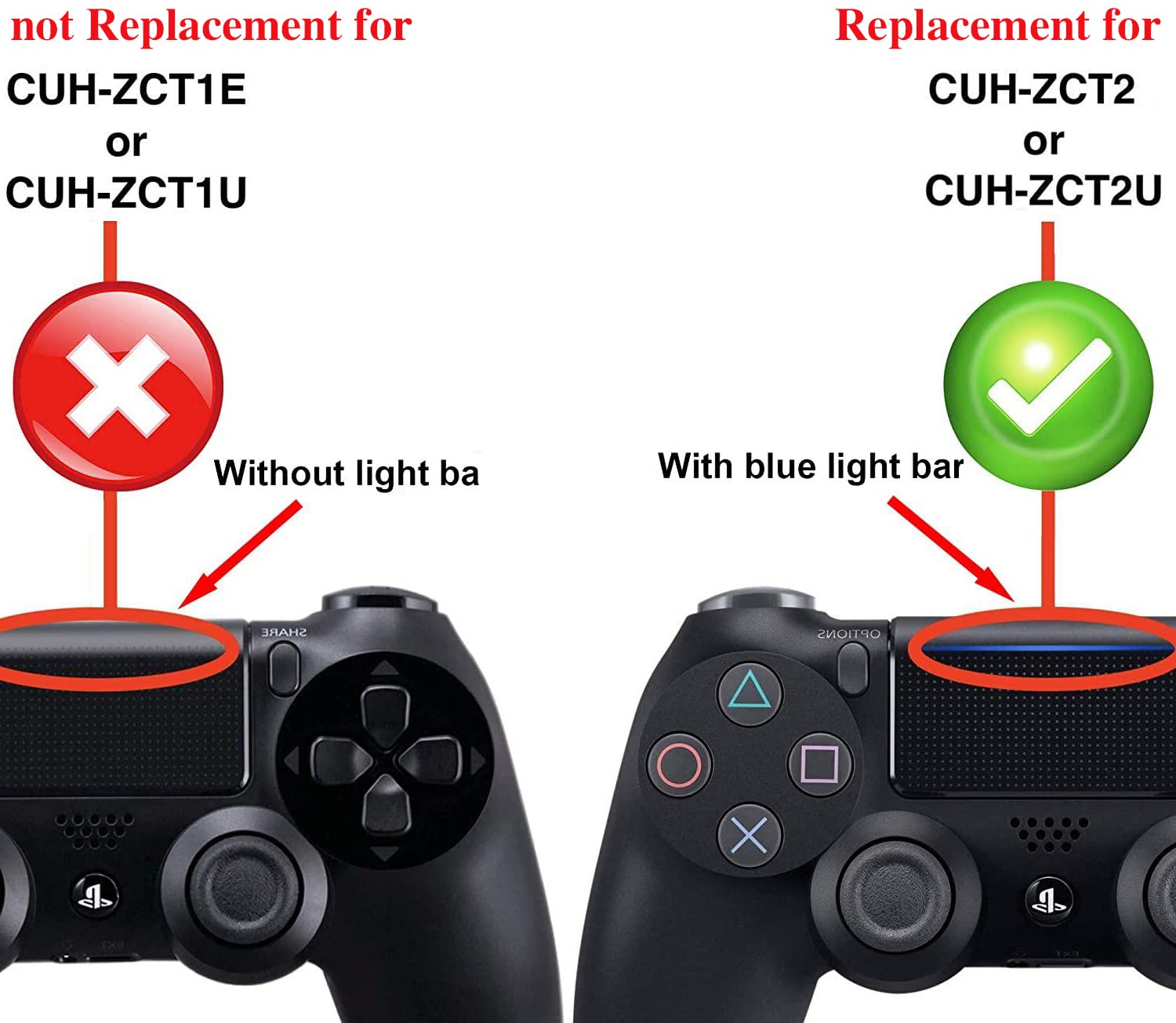 PS4 Pro Controller Battery,Replacement for Sony PS4 Pro/Slim Bluetooth Wireless Dual Shock Controller Second Generation CUH-ZCT2 or CUH-ZCT2U New 2016 Version,NOT Compatible with CUH-ZC1E or CUH-ZCT1U