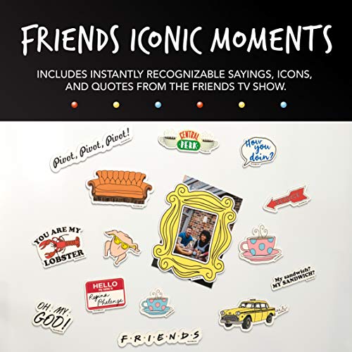 Paladone Friends TV Show Quotes and Icon Magnets for Refrigerators and Lockers (Set of 25), Central Perk, Pivot, You are My Lobster