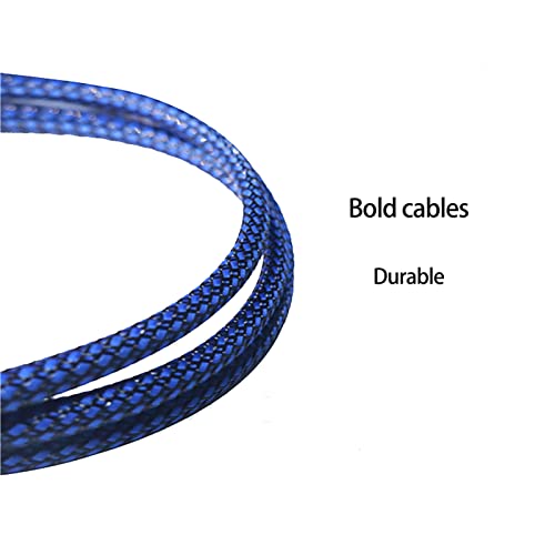 SCETREND XLR Cable, 3ft XLR Microphone Cable Male to Female, XLR Female to Male Balanced Stereo Audio Cable, Braided, Blue