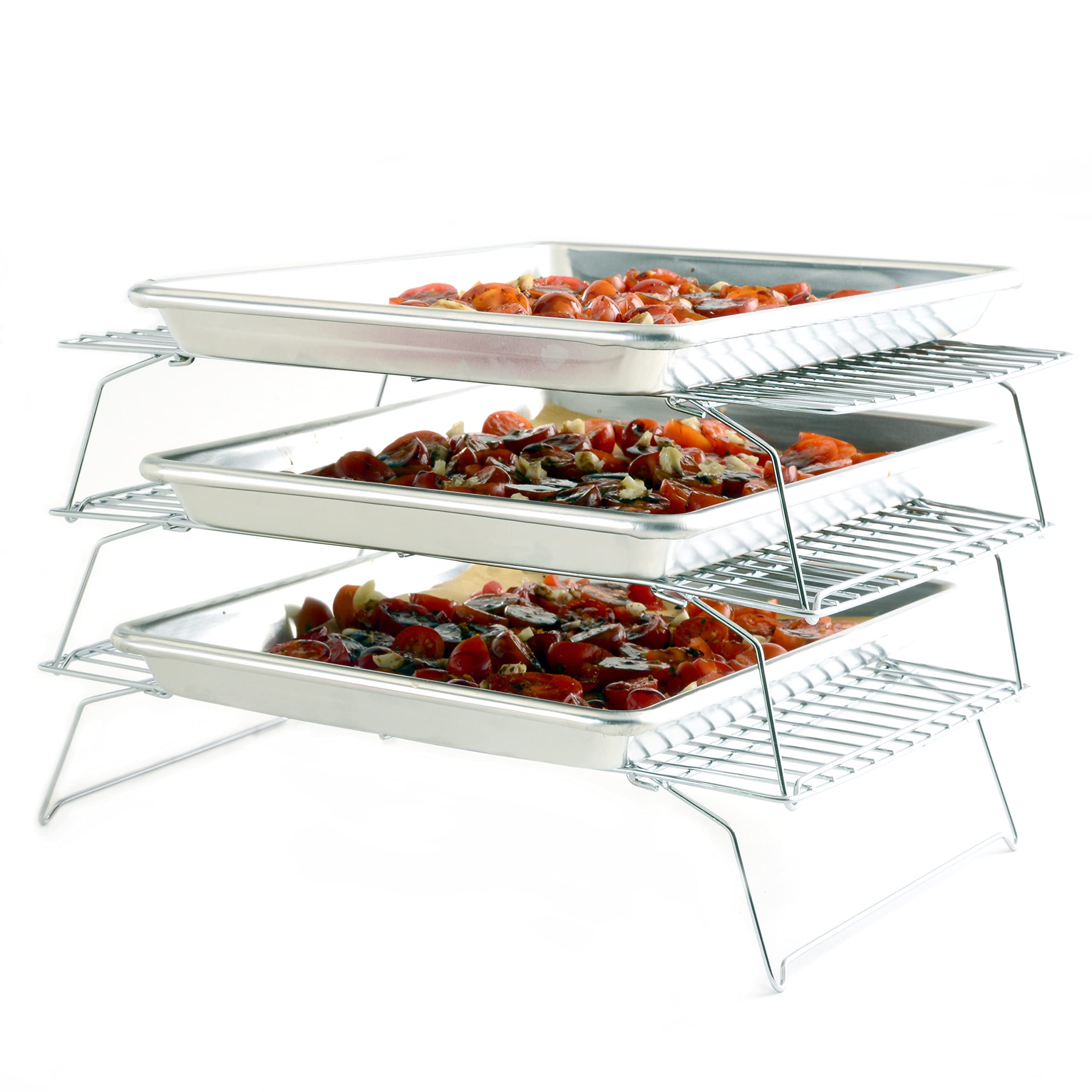 Norpro 3-Tier Stackable Cooling Rack Set, 12.5 x 18/32cm x 45.5cm
