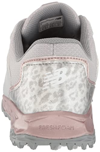 New Balance Women's Fresh Foam Link SL v2 Golf Shoe, Grey/Rose, 6.5