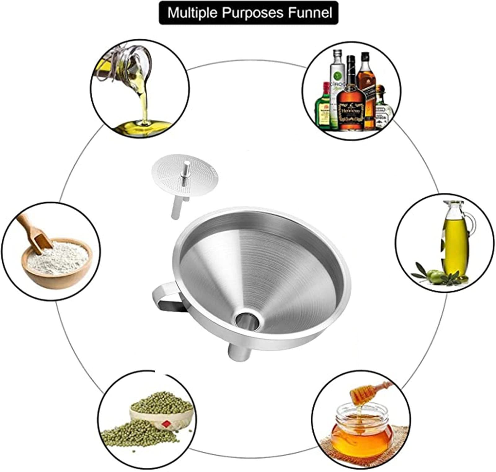 Resin Filter,Resin Funnel for SLA/DLP/LCD Resin 3D Printing Liquid with Strainer and Cleaning Brush