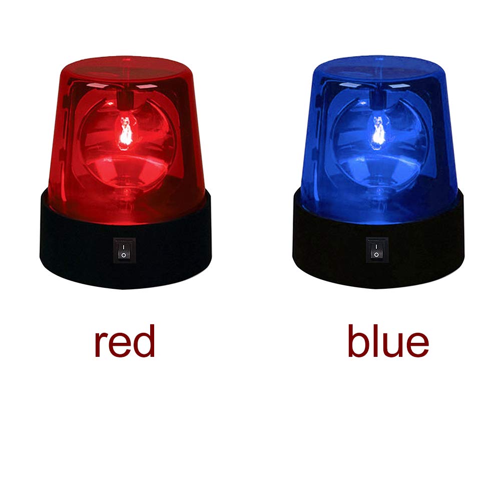 LED Strobe Light, 1/2pcs DJ Flashing Stage Lights, Rotating Red Flashing Beacon Party Lamp DJ Strobe Light with Switch Control for DJ Show Bar
