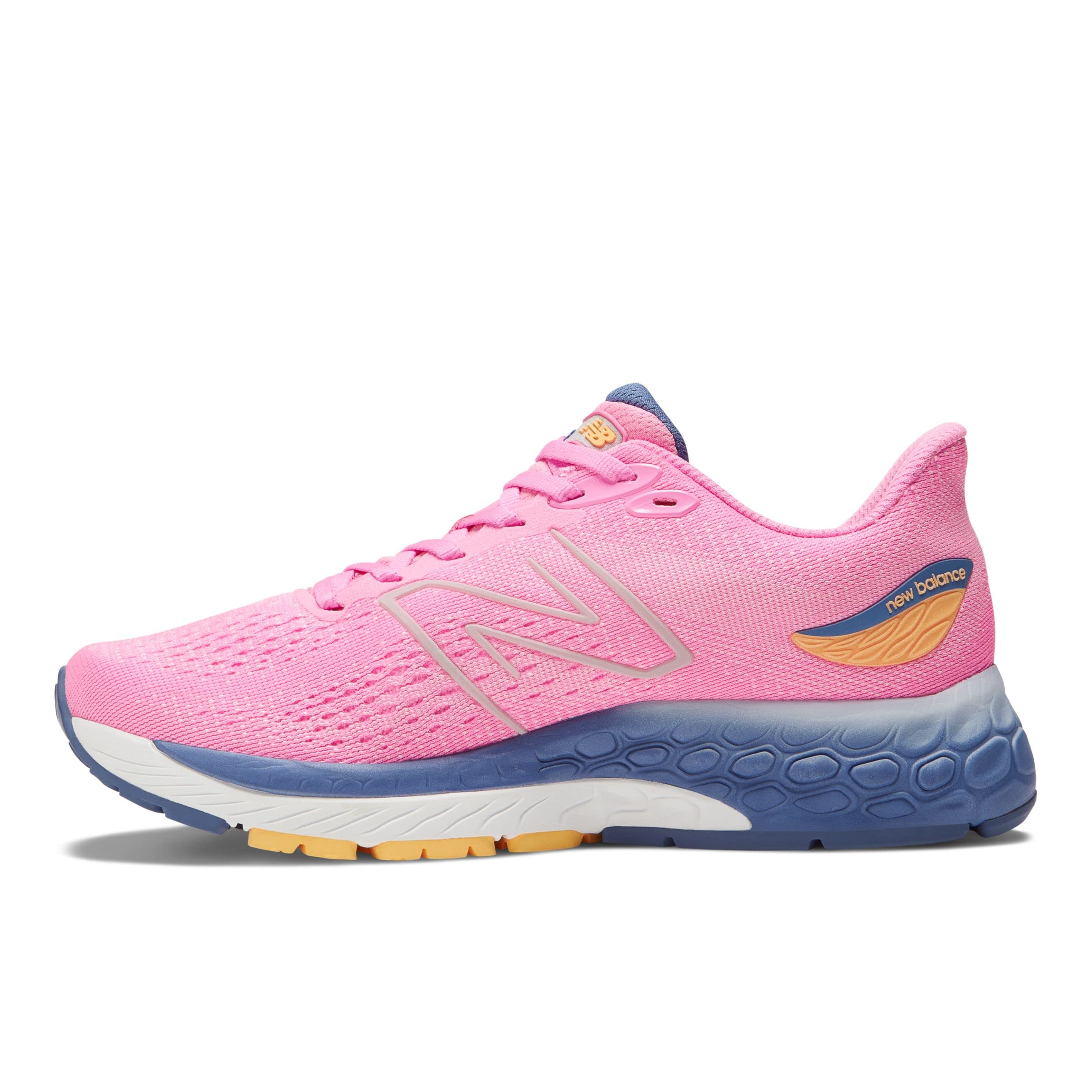 New Balance Women's Fresh Foam X 880 V12 Running Shoe, Vibrant Pink/Vibrant Apricot/Night Sky, 8.5