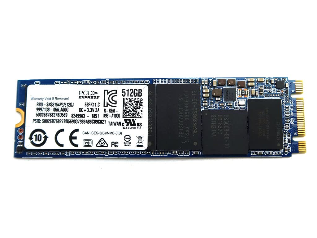 Solid State Drive 9997138-056.A00G Compatible Replacement Spare Part for Kingston RBU-SNS8154P3/512GJ 512GB M.2 2280 PCIe Gen3 x2 SSD