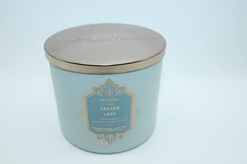 White Barn Frozen Lake 3 wick candle new 2022 great stocking stuffers compares to bath and Body Works Great Valentines day gift