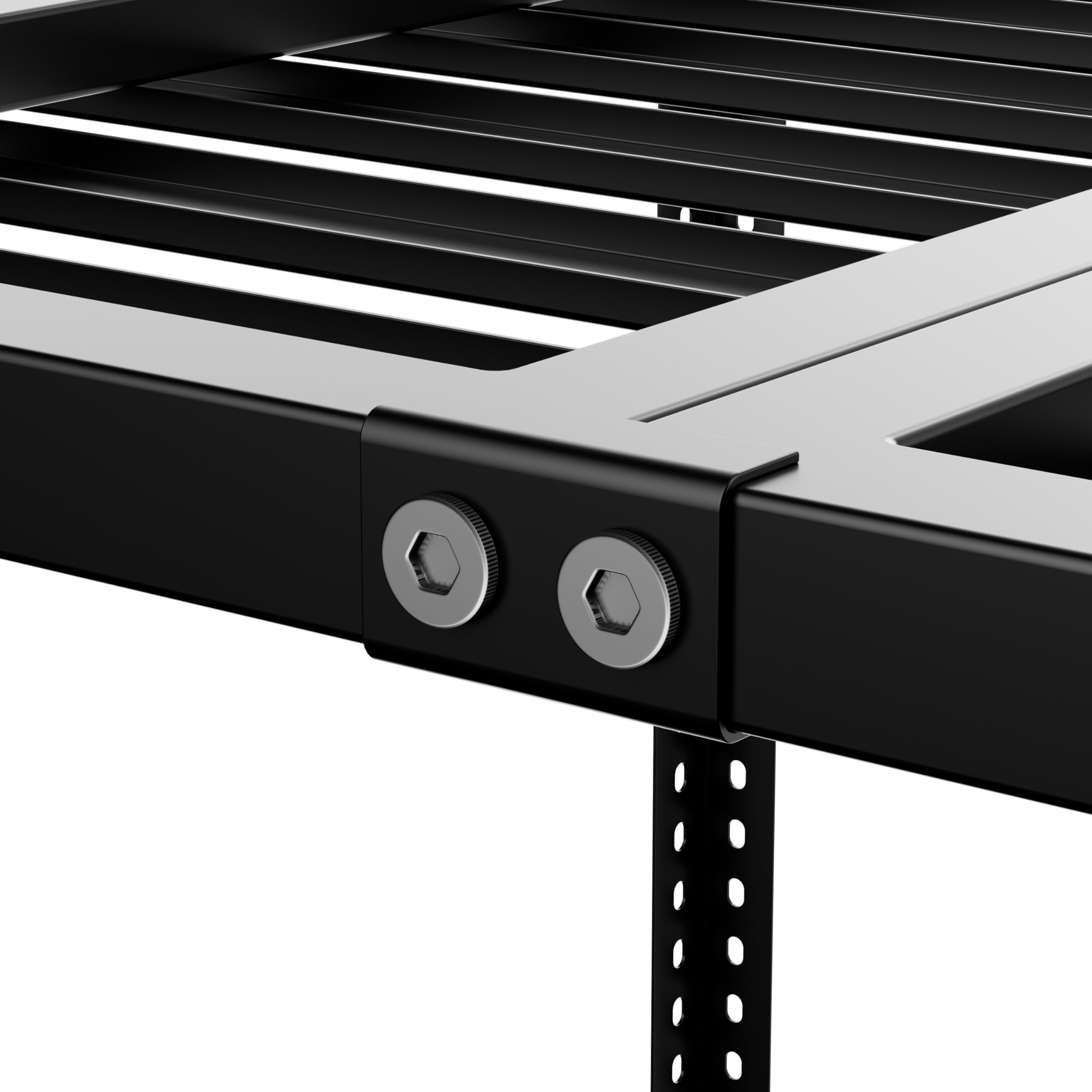 Winado 3x8 FT Overhead Garage Storage Rack, Heavy-duty Ceiling Mounted Storage Racks, Adjustable Garage Storage Organization Systerm, 750LBS Weight Capacity, Black