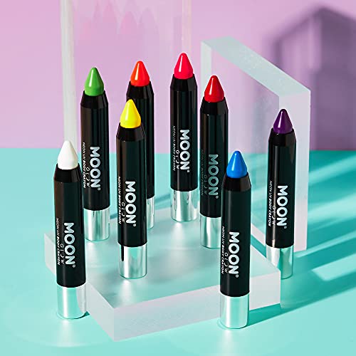 Moon Glow - Neon UV Paint Stick Body Crayon for the Face & Body β White