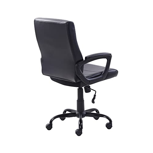 ZLXDP Mid-Back Manager's Office Chair Bonded Leather